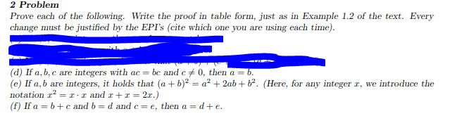 Solved 2 Problem Prove each of the following. Write the | Chegg.com