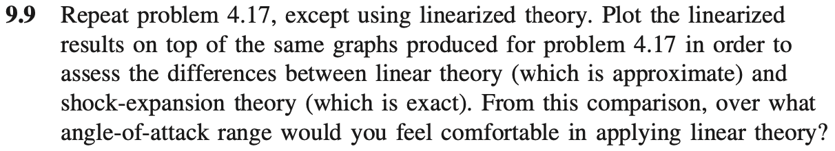 Solved 9 Repeat problem 4.17, except using linearized | Chegg.com