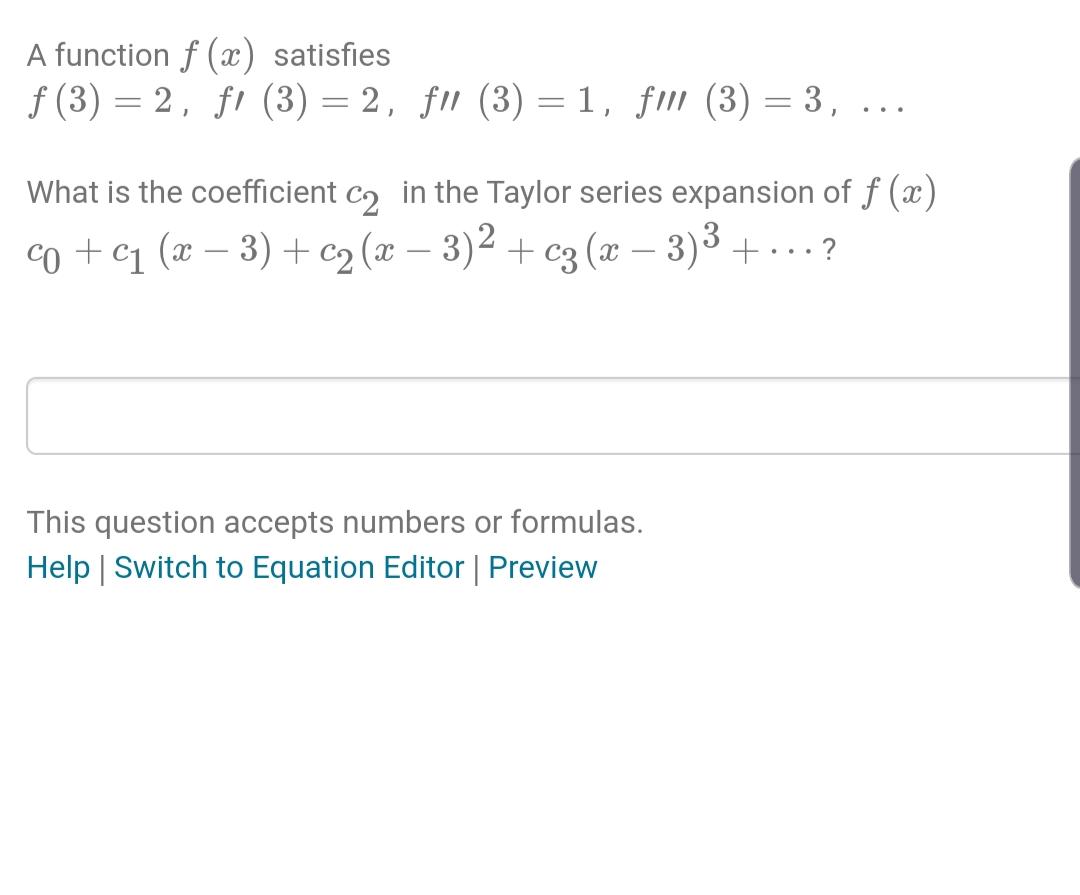 Solved A function f (x) satisfies f(3) = 2, f1 (3) = 2, f1 | Chegg.com