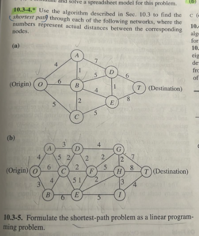 Solved solve a spreadsheet model for this problem. 10.3-4.* | Chegg.com