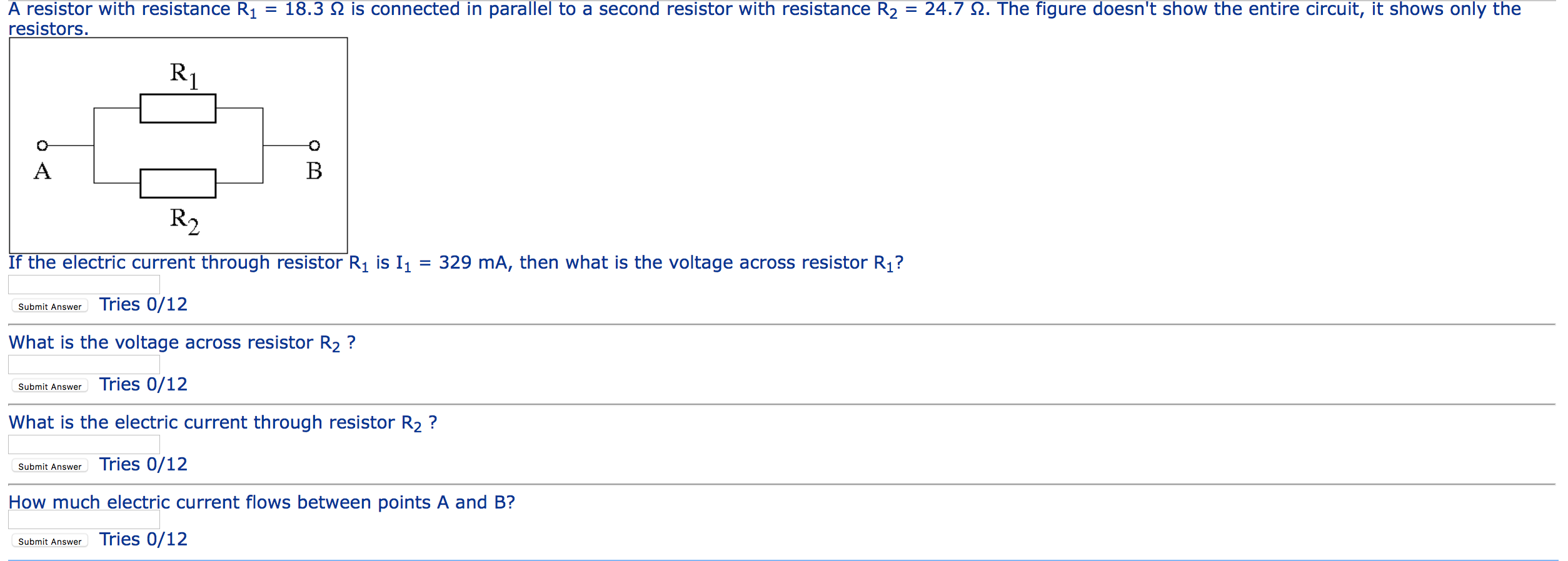Solved A resistor with resistance R1 resistors. 18.3 12 is | Chegg.com