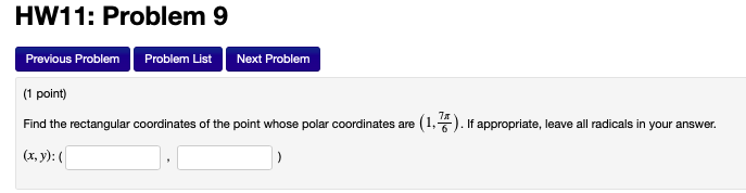 Solved HW11: Problem 9 Previous Problem Problem List Next | Chegg.com