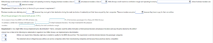 Nittle Airways is about to introduce a daily | Chegg.com