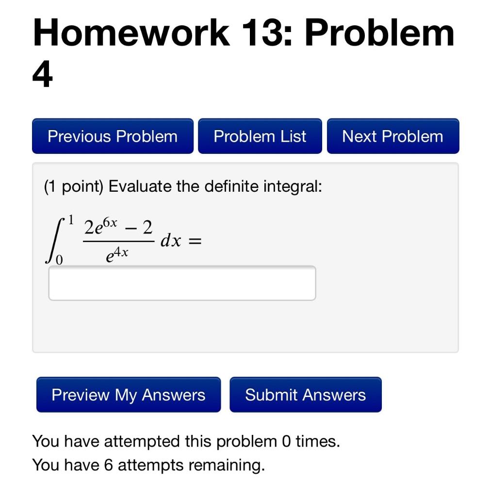 Solved Homework 13 Problem 4 Previous Problem Problem List 0701