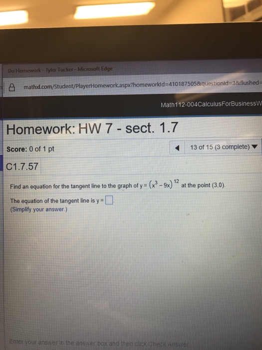 Solved Homework: HW 7 sect. 1.7 Score: 0 of 1 pt 1.7.11 | Chegg.com