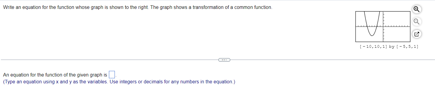 Solved Write an equation for the function whose graph is | Chegg.com