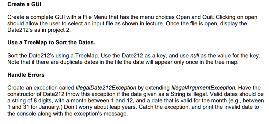 Solved Create a GUI Create a complete GUI with a File Menu | Chegg.com
