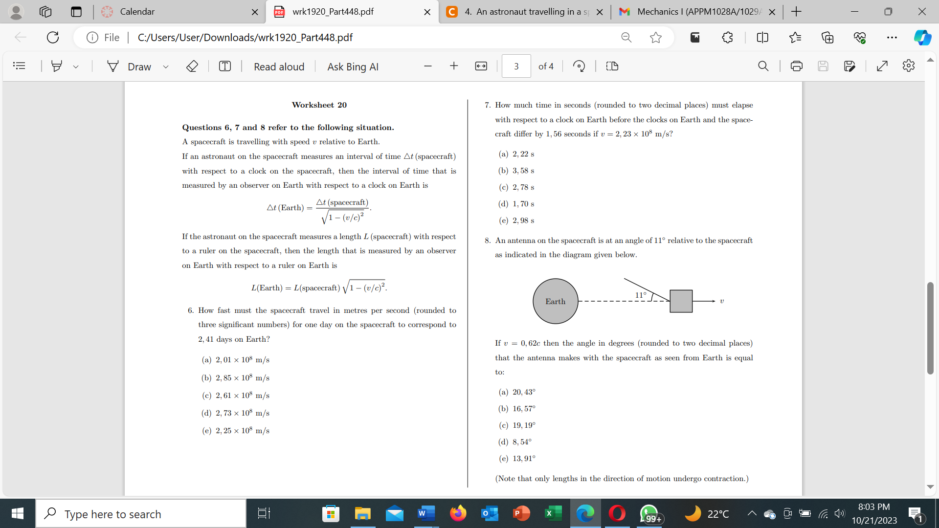 Solved Worksheet 20 Questions 6, 7 and 8 refer to the | Chegg.com