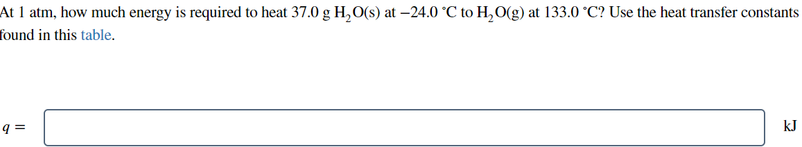 Solved At 1 atm, how much energy is required to heat 37.0 | Chegg.com