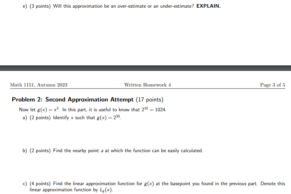Solved Math 1151, ﻿Autumn 2023Written Homework 4Page 3 ﻿of | Chegg.com