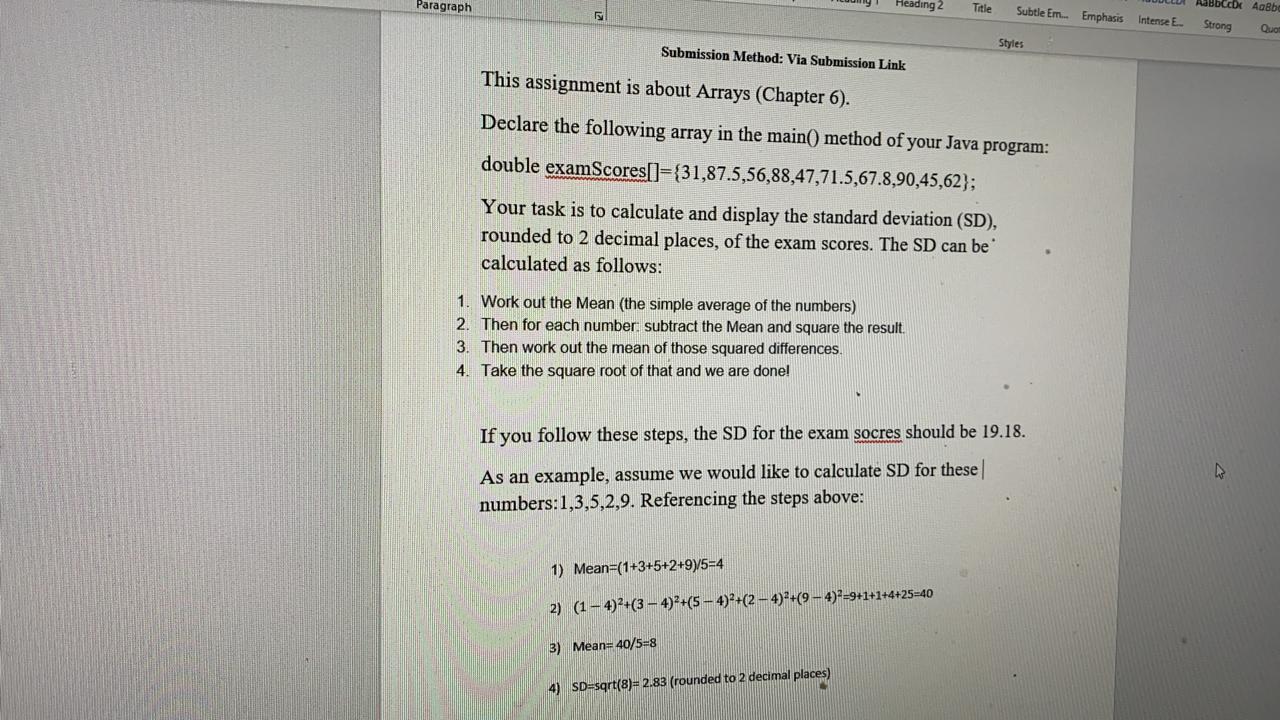 Solved This assignment is about Arrays Can you please | Chegg.com