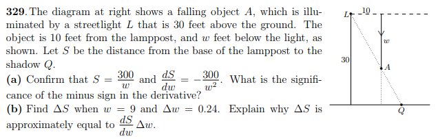Solved 329. The diagram at right shows a falling object A, | Chegg.com