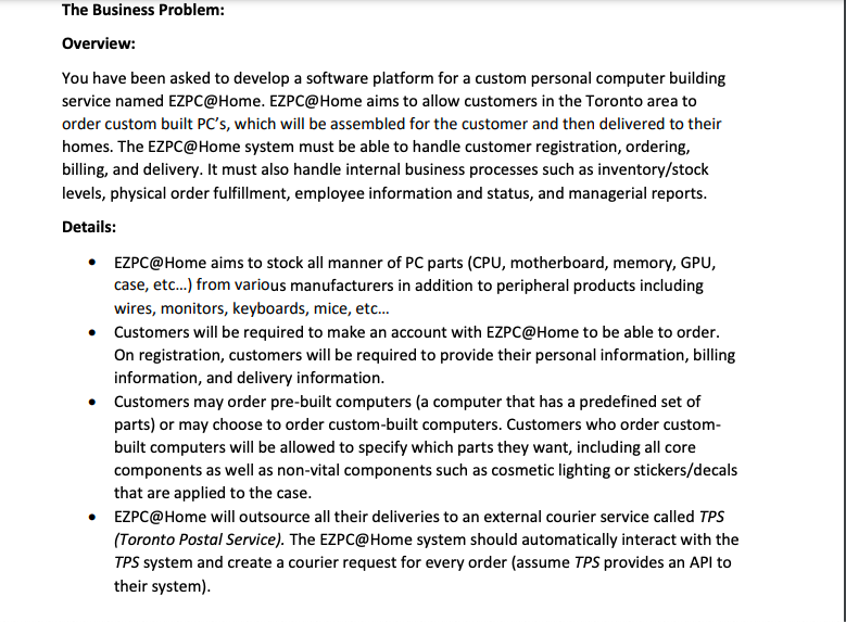 Solved Assignment Tasks: 1) Create a full set of CRC cards | Chegg.com