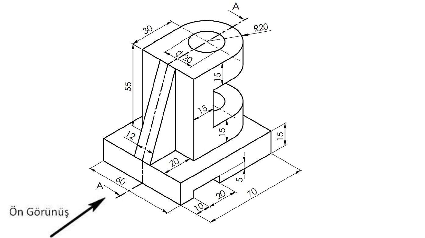 Solved For the piece whose isometric view is given below, | Chegg.com