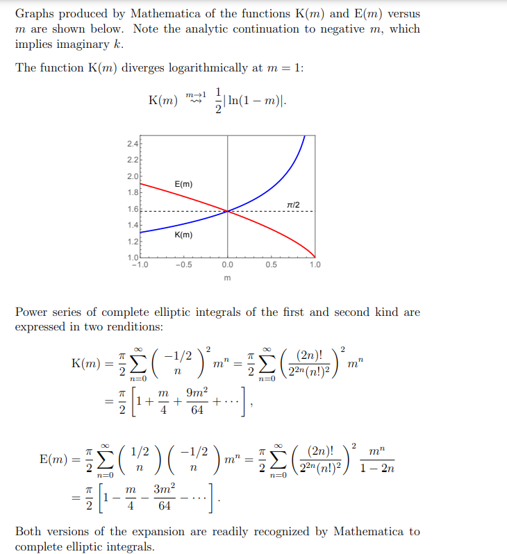 Solved [gex8] Complete elliptic integrals: series expansion | Chegg.com