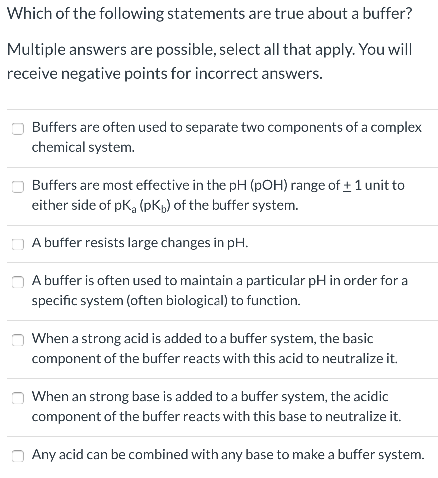 Solved Which of the following statements are true about a | Chegg.com