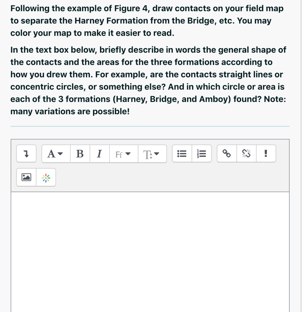 Solved How to Construct a Geologic Map Figure 4a. Example of | Chegg.com