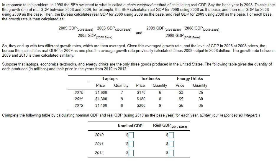 Solved In response to this problem, in 1996 the BEA switched | Chegg.com