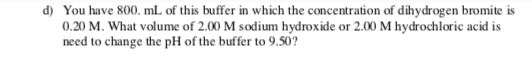 Solved 12. A solution consisting of bromous acid and | Chegg.com