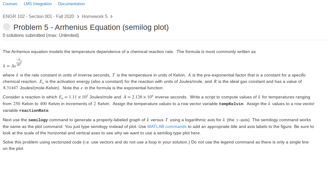 Solved Courses LMS Integration Documentation ENGR 102 - | Chegg.com