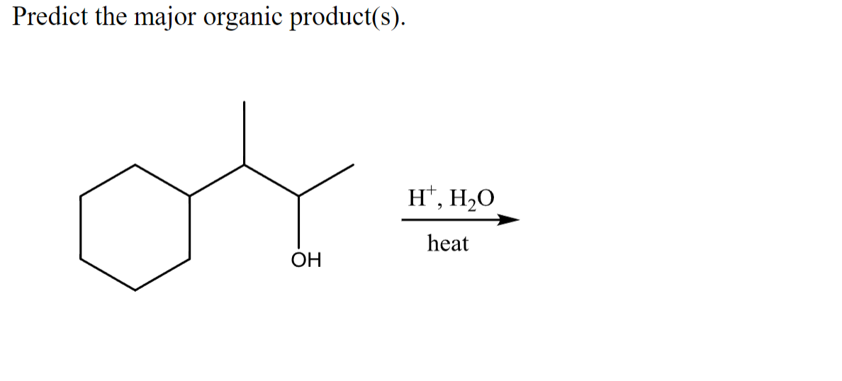 Solved Predict the major organic product(s). | Chegg.com