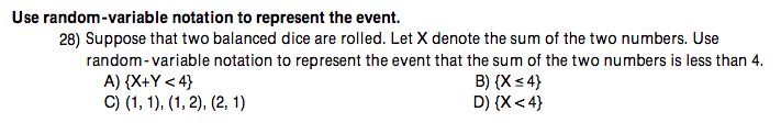 Solved Use random-variable notation to represent the event. | Chegg.com