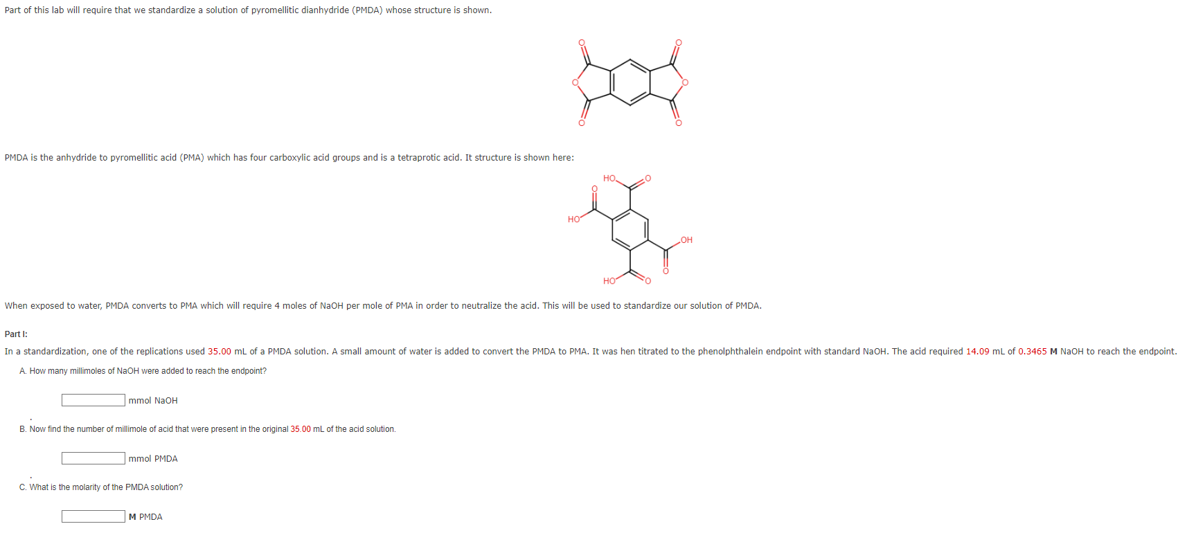 Solved Part of this lab will require that we standardize a | Chegg.com