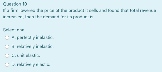 Solved Question 2 Suppose the value of the price elasticity | Chegg.com