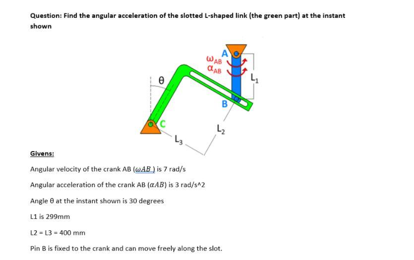 Solved Question: Find the angular acceleration of the | Chegg.com