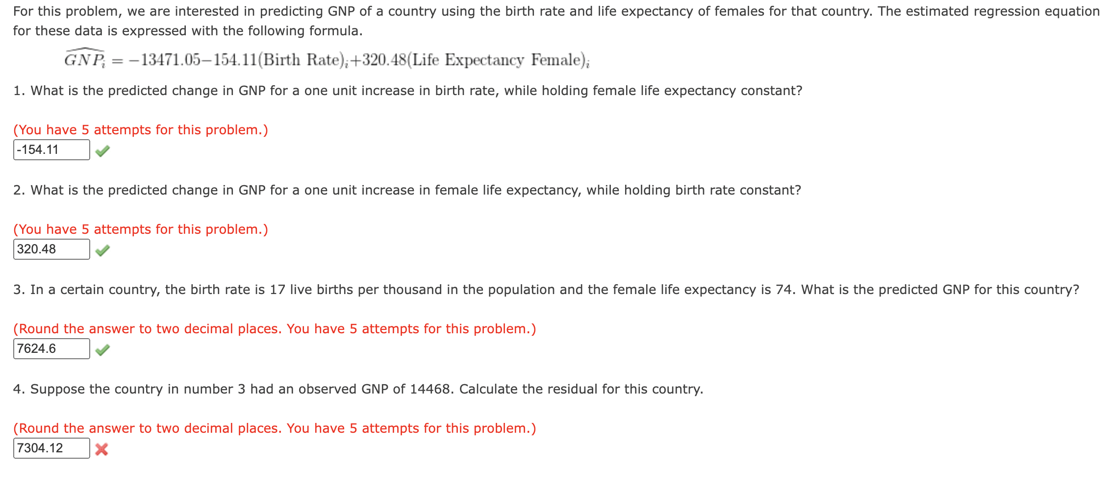 Solved For this problem, we are interested in predicting GNP | Chegg.com