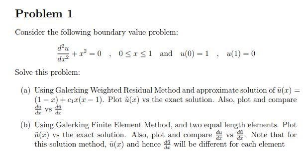 Consider the following boundary value problem: | Chegg.com