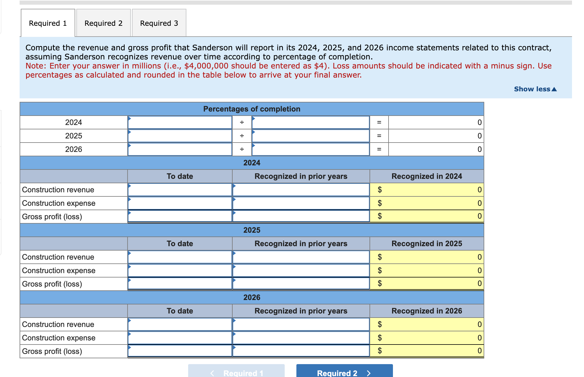 Solved Exercise 6-20 (Algo) Long-term contract; revenue | Chegg.com
