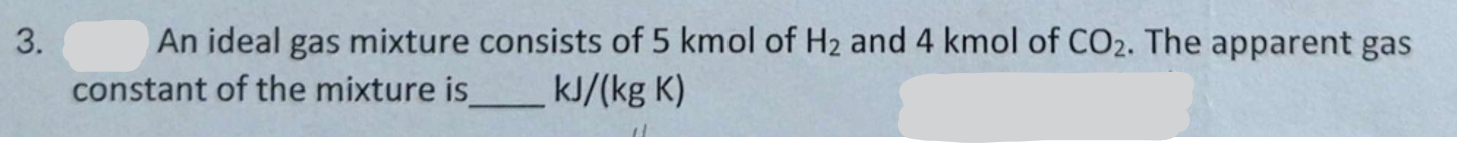 Solved An ideal gas mixture consists of 5kmol of H2 ﻿and | Chegg.com