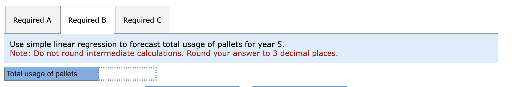Solved Monthly usage data for pallets used in a distribution | Chegg.com
