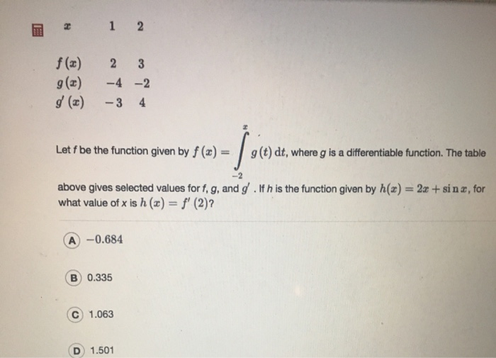 Solved F 2 3 G 4 2 G 3 4 Let F Be The Function Given