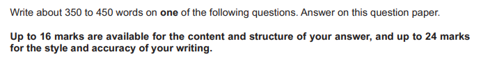 Solved Write about 350 to 450 words on one of the following | Chegg.com