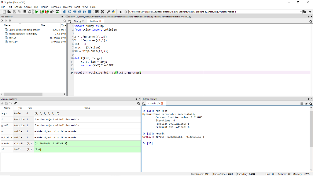 Solved So I need to minimize this function in python (see | Chegg.com