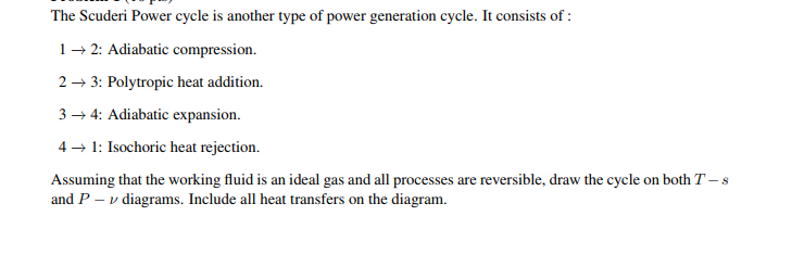 Solved The Scuderi Power cycle is another type of power | Chegg.com