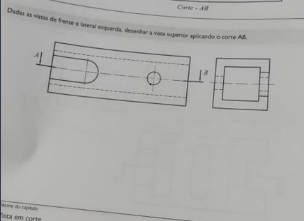 Solved Given the front and left side views, draw the top | Chegg.com