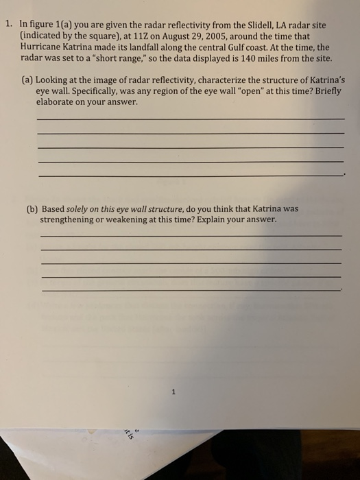 Solved 1. In figure 1(a) you are given the radar | Chegg.com