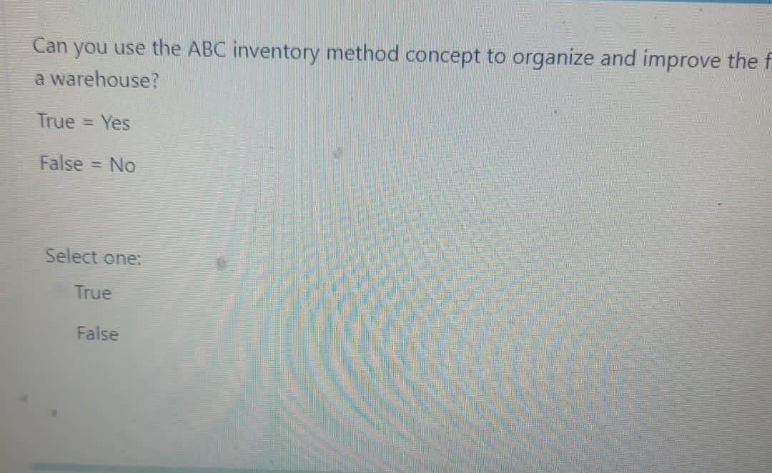 Solved Can you use the ABC method concept to organize and | Chegg.com