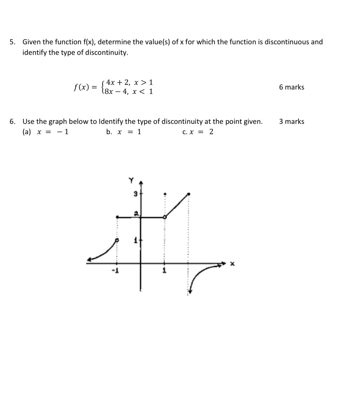 Solved Given the function f(x), ﻿determine the value(s) of x | Chegg.com