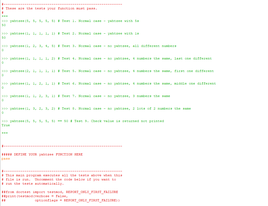 Solved # These are the tests your function must pass. ⇒> | Chegg.com
