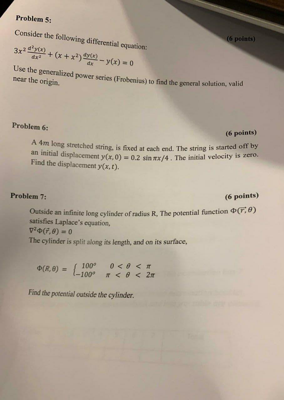 Solved Problem 5: (6 points) 3x2 Consider the following | Chegg.com