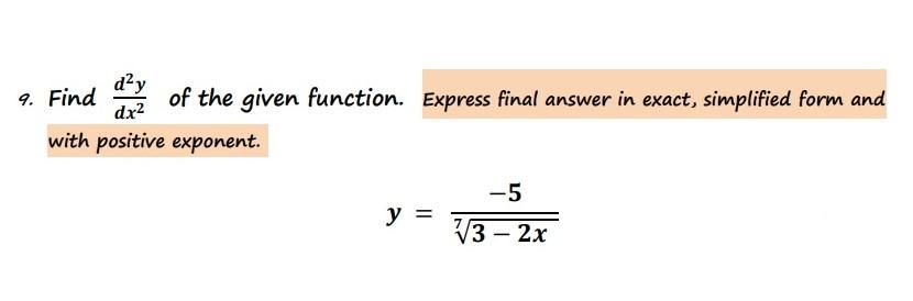 Solved Differentiate, simplify, and where appropriate, | Chegg.com