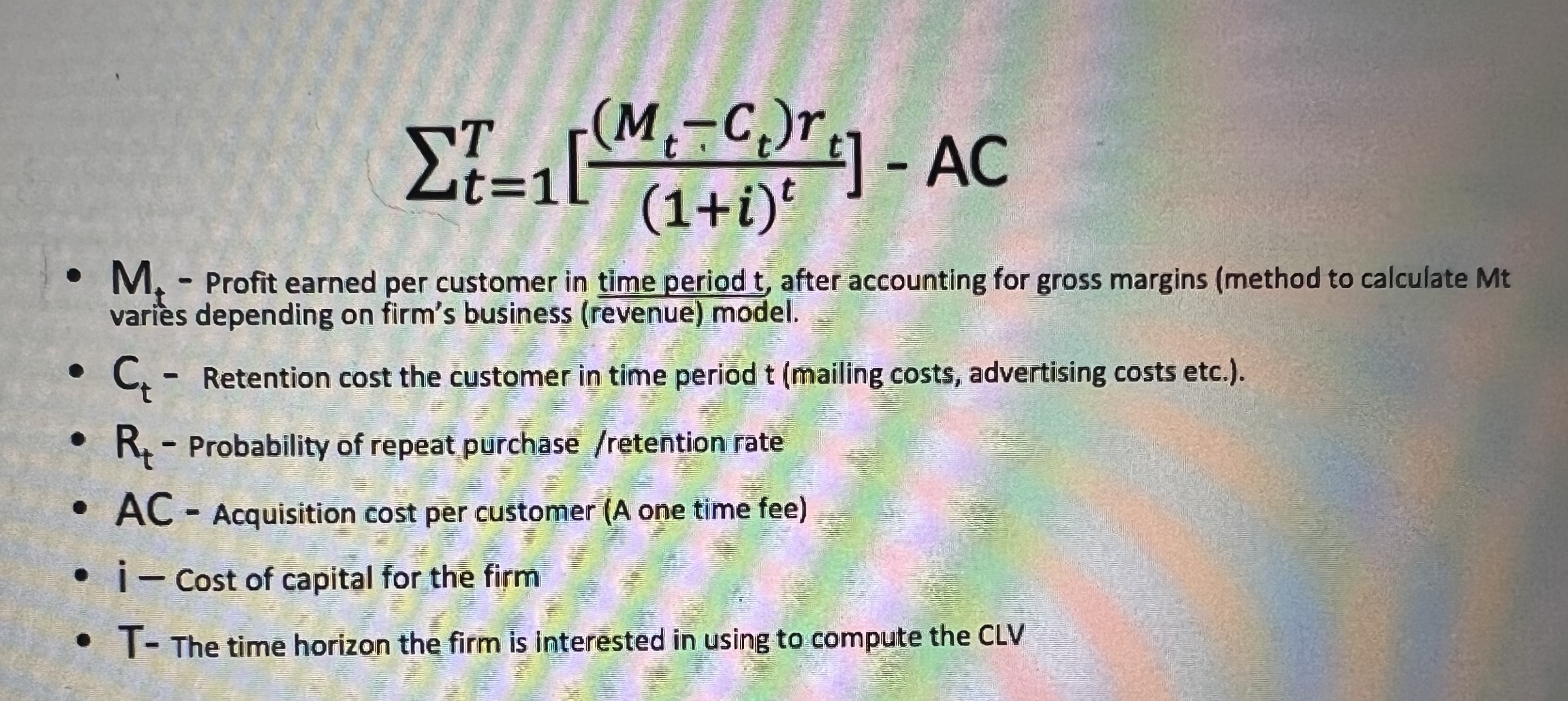 Solved When do we use the CLV margin multiple method vs the | Chegg.com