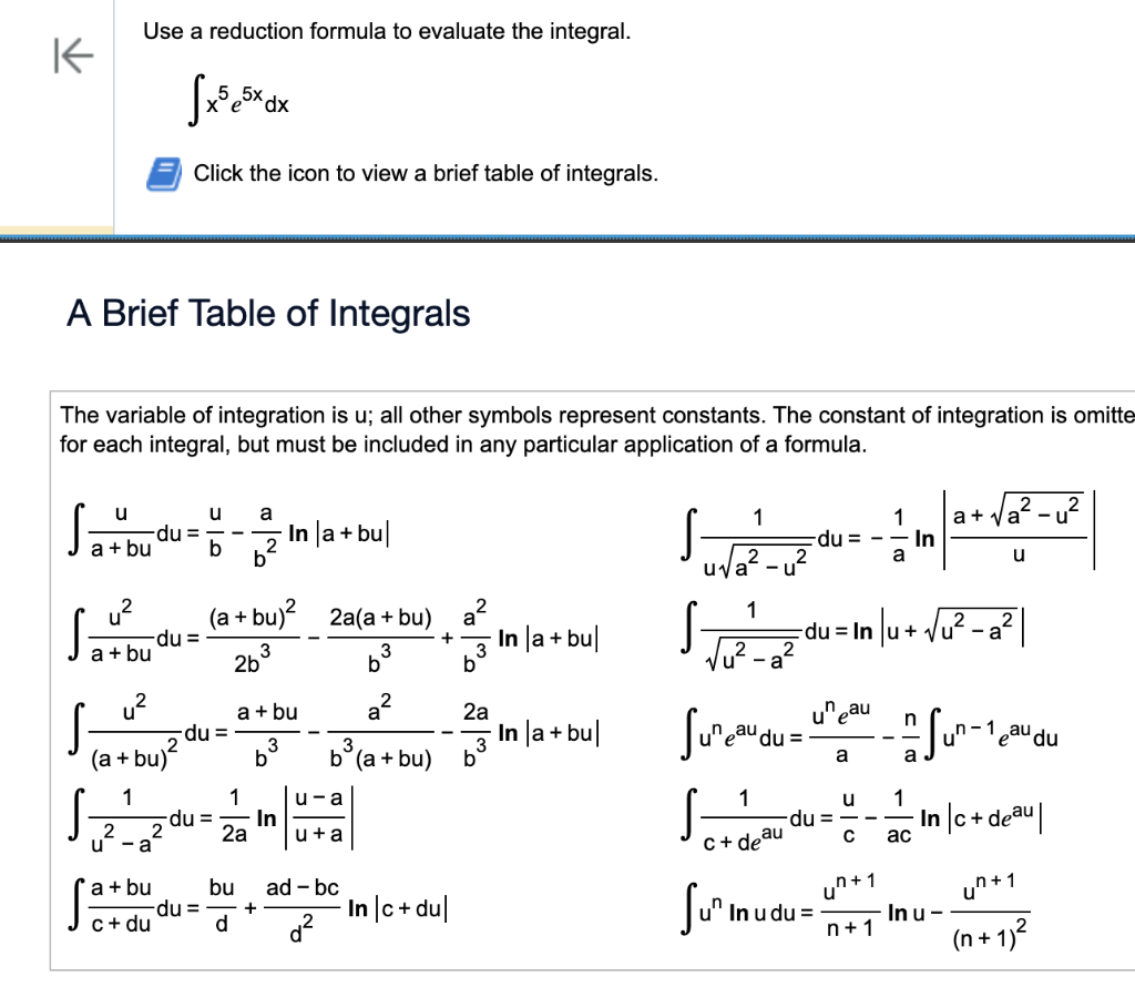 Solved Use a reduction formula to evaluate the integral. | Chegg.com