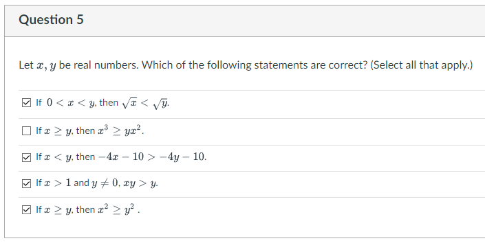 Solved 5. ﻿Let x: y be real numbers. Prove That if x