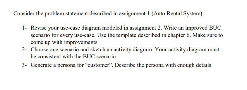 Solved Consider the problem statement described in | Chegg.com