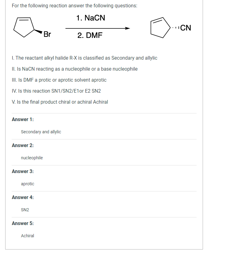 Solved For the following reaction answer the following | Chegg.com